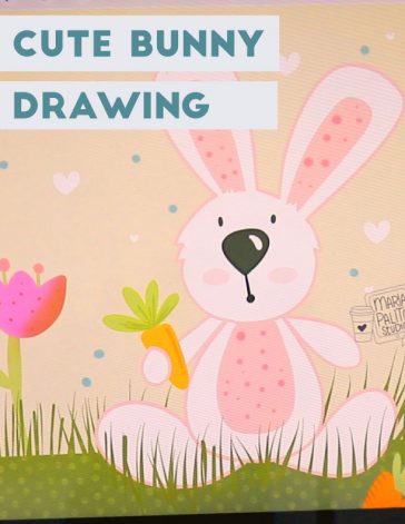 Easy Procreate Drawing for Beginners CUTE BUNNY ILLUSTRATION 🐇 ...