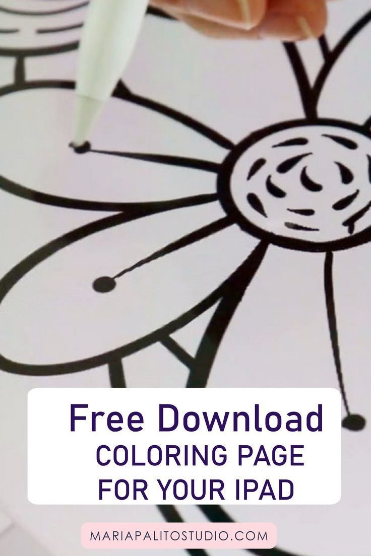 Free Digital Coloring Page for Your iPad – Relax & Color! - MariaPalito ...