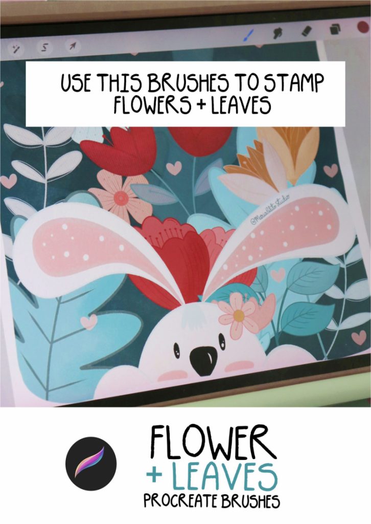 33 Procreate Flower and Leaves Stamp Brush Set M009 – MariaPalito Studio