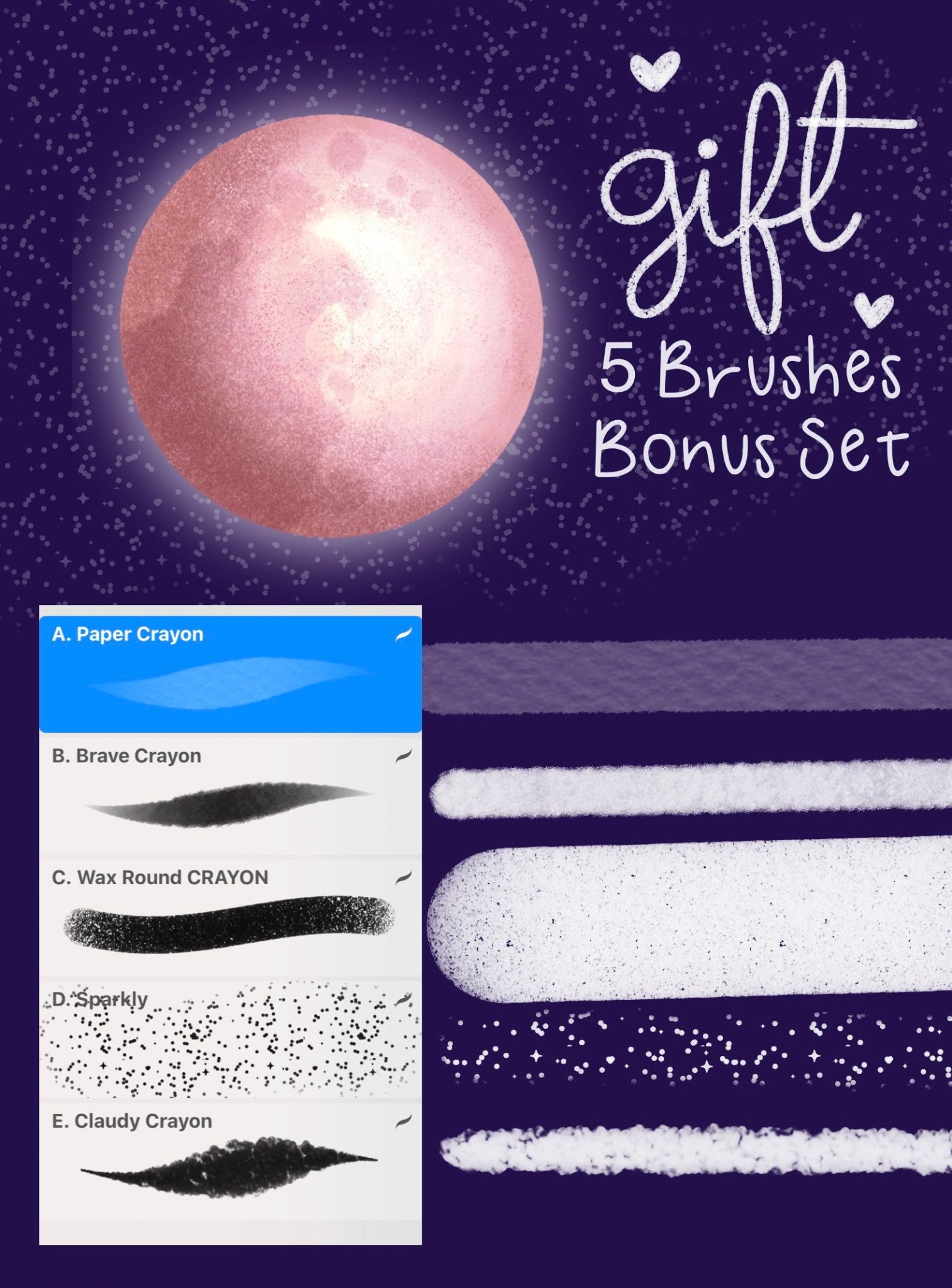 15 Procreate CRAYON BRUSHES, Texture Drawing Brushes M065 – MariaPalito ...