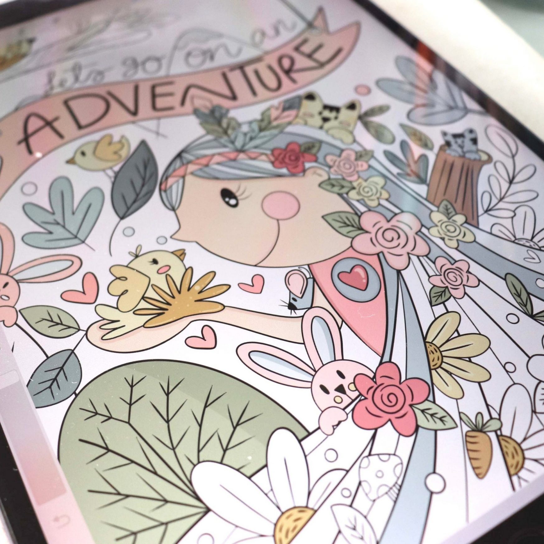 Blooming & Self-Love Coloring Book, 16 Coloring Pages M001-1 ...