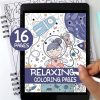 SPACE Digital Coloring Book, Anxiety Relief M004 – MariaPalito Studio