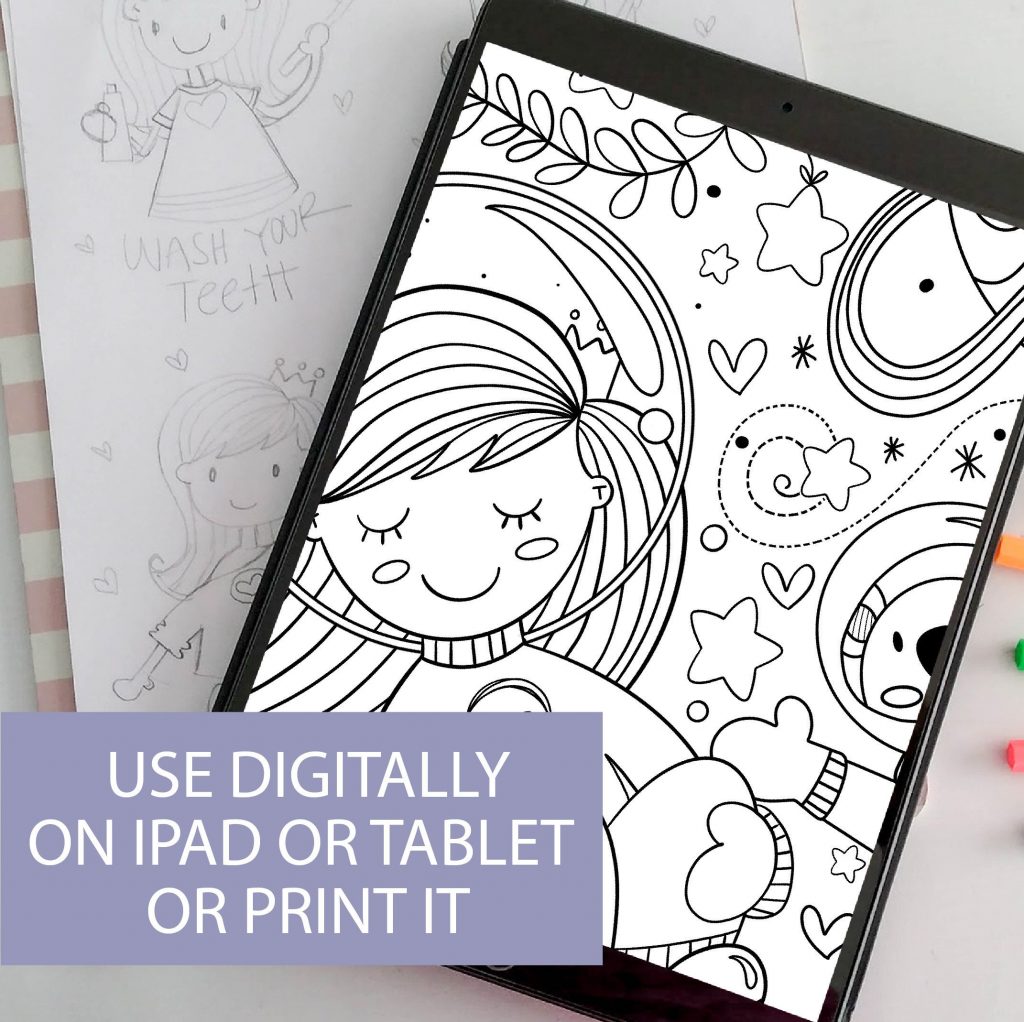 32 Digital Coloring Pages Bundle M054 – MariaPalito Studio