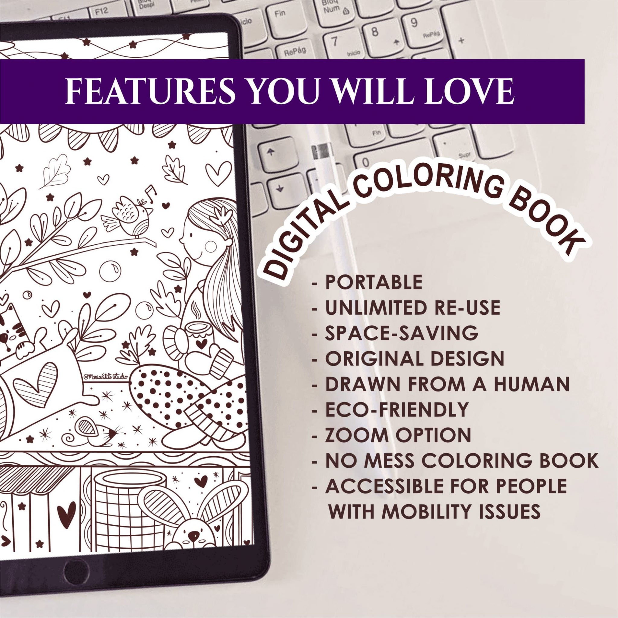 What’s a Digital Coloring Book and How to Use it – MariaPalito Studio