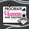 Procreate Human Pose Creator, Illustration Stamps – MariaPalito Studio
