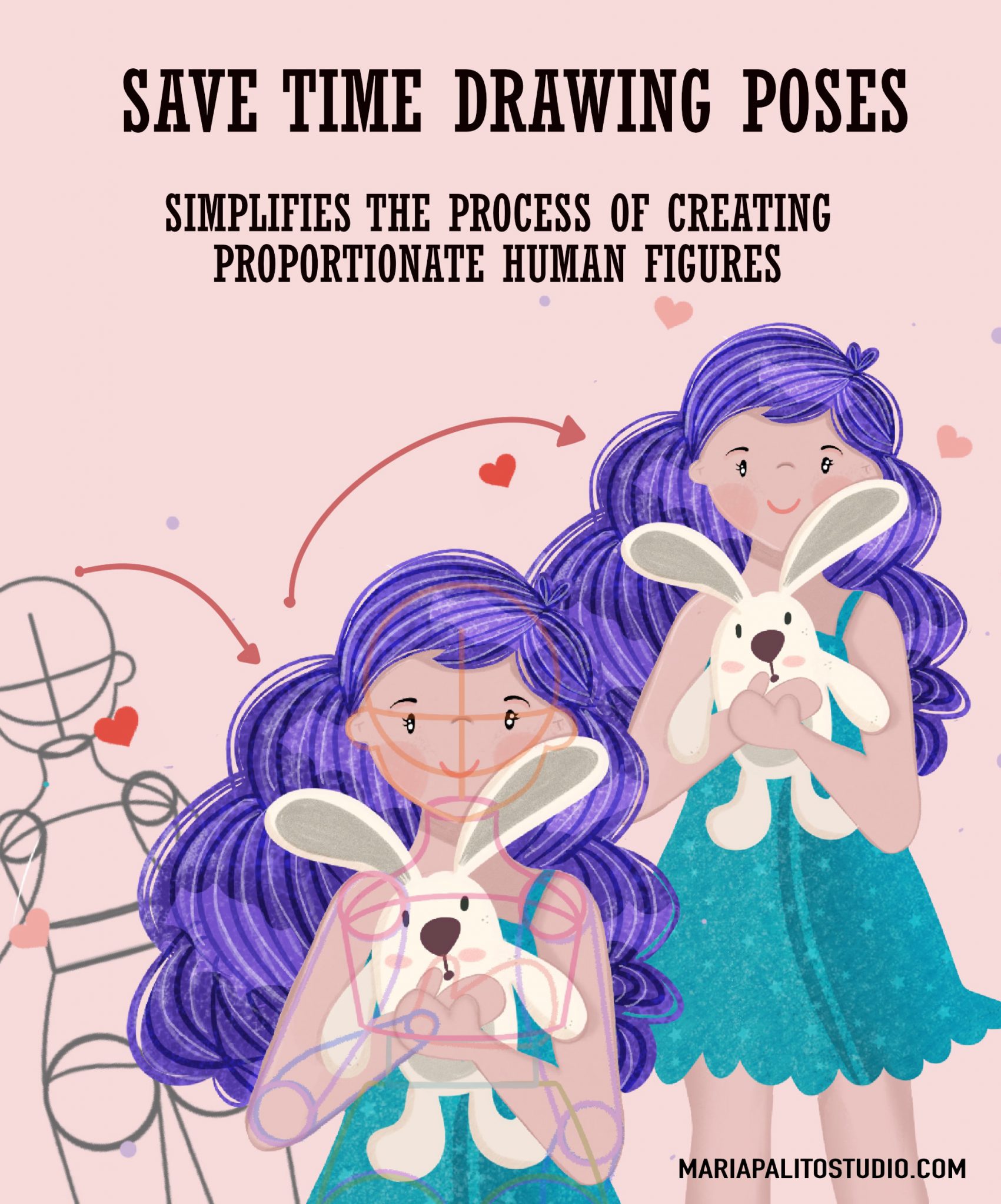 Mastering Human Proportions: Human Pose Drawing Tool for Procreate ...