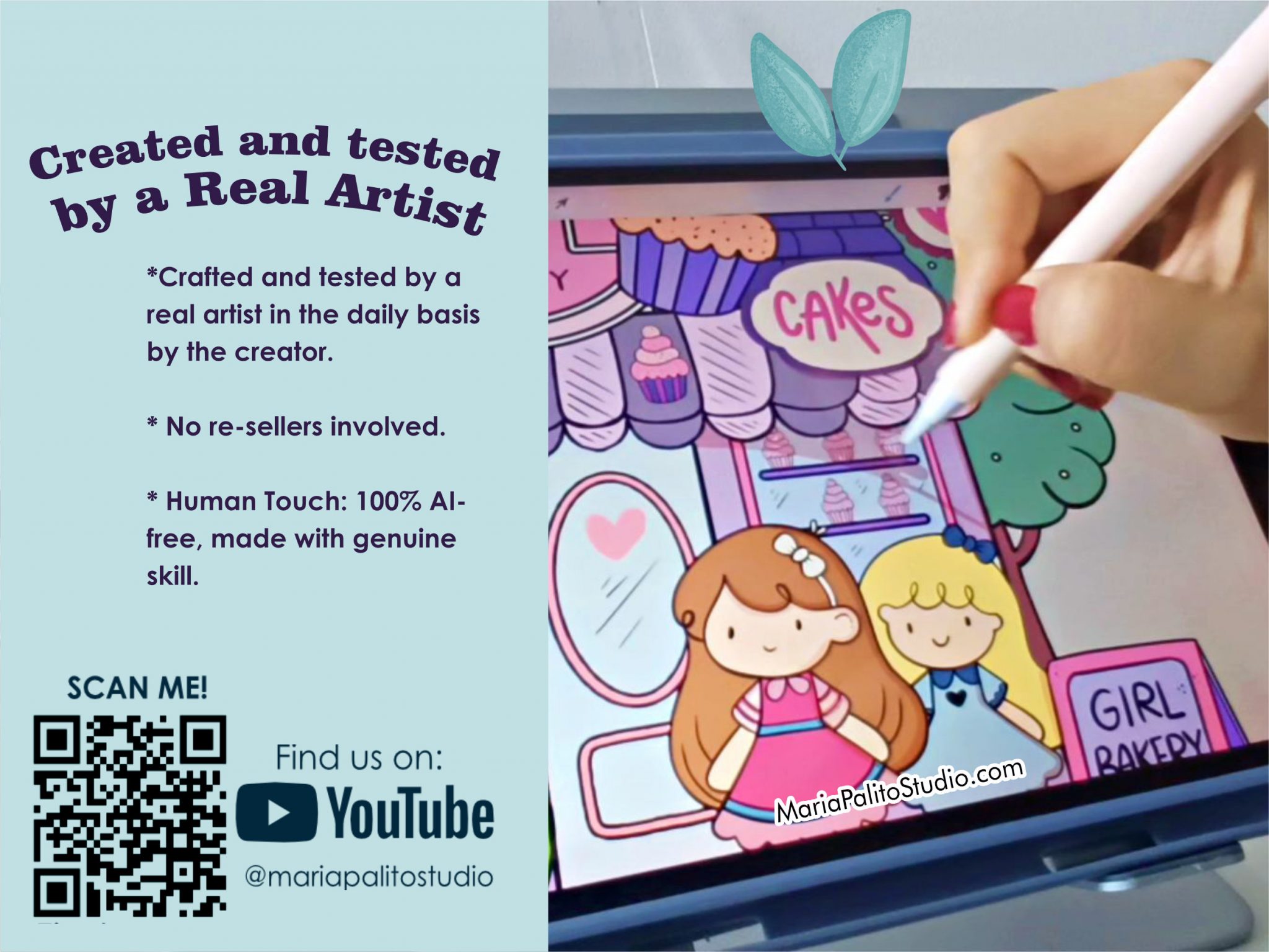 15 INKING Procreate Brushes Set Smooth Inking M042 - MariaPalito Studio