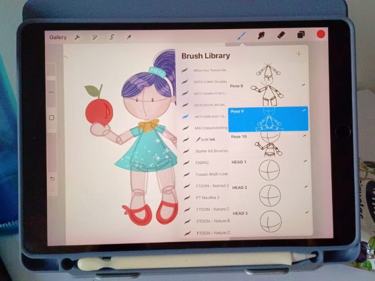 Chibi Pose Procreate Creator Drawing Tool – MariaPalito Studio