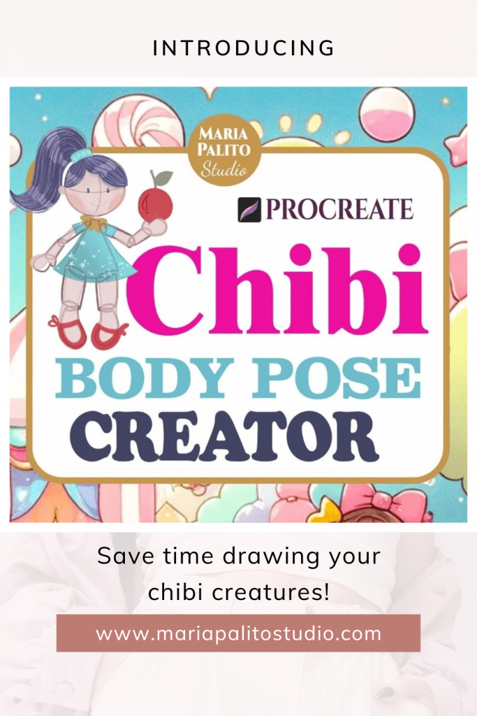 Chibi Pose Procreate Creator Drawing Tool M079 – MariaPalito Studio