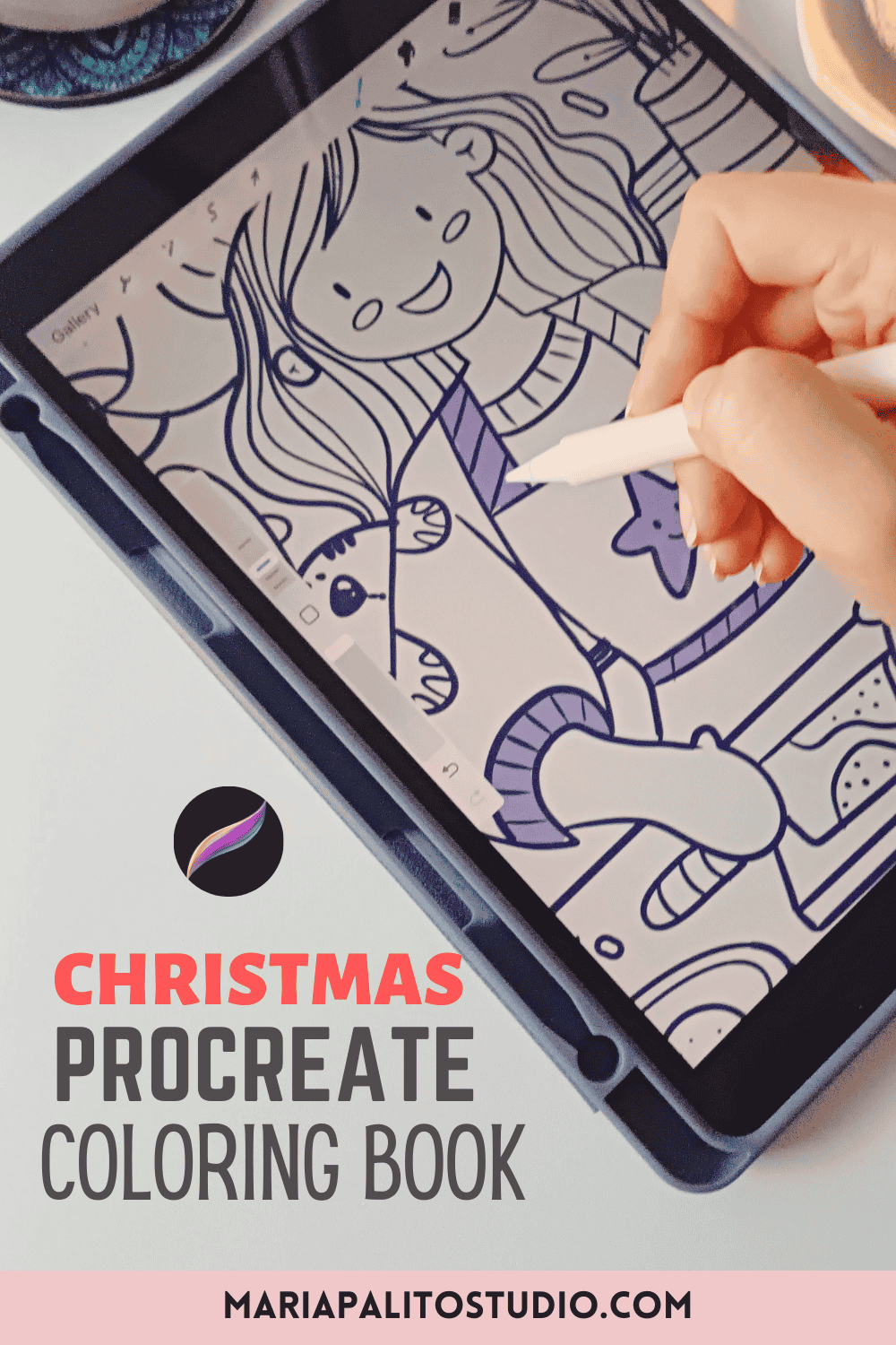 Cozy Christmas Procreate Coloring Book: Reduce your Holiday Anxiety ...