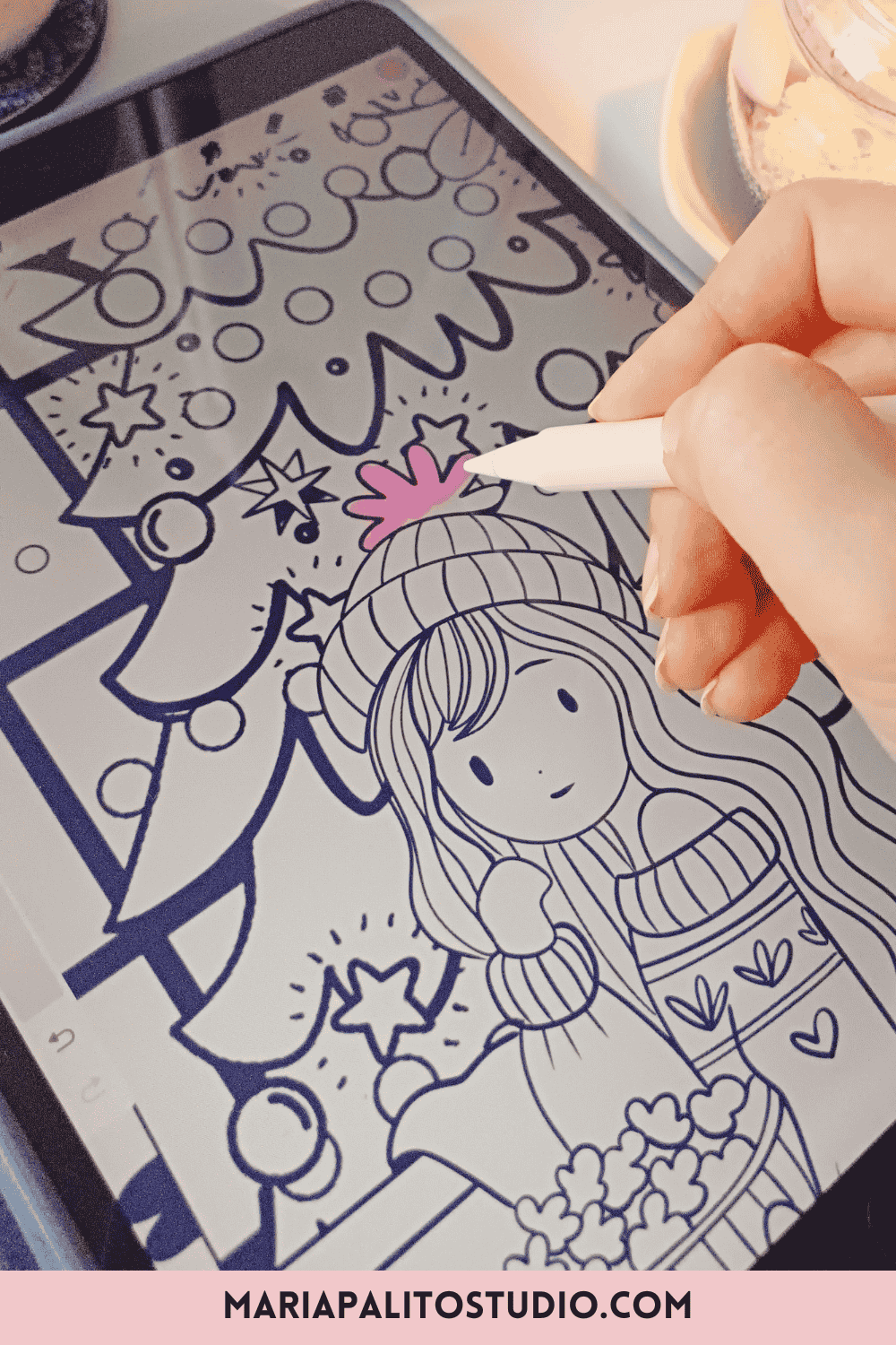Cozy Christmas Procreate Coloring Book: Reduce your Holiday Anxiety ...