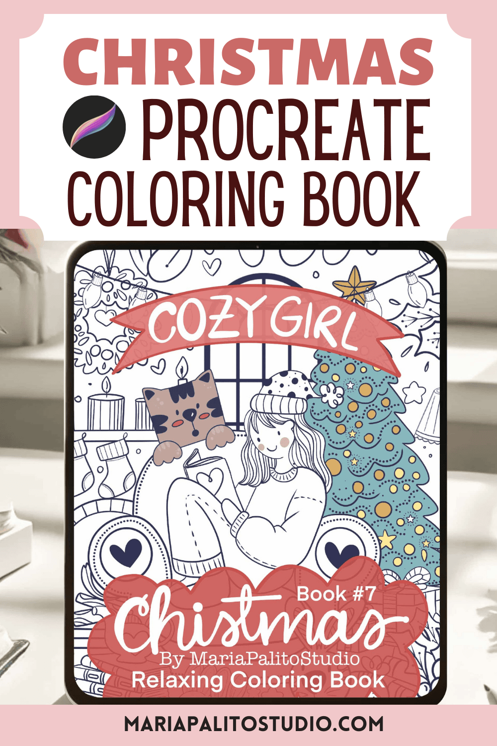 Cozy Christmas Procreate Coloring Book: Reduce your Holiday Anxiety ...