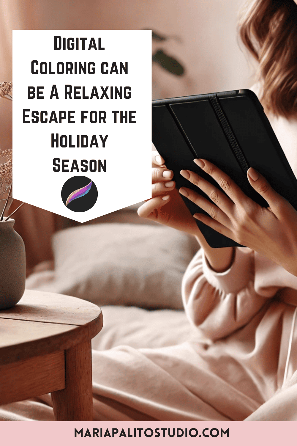 Cozy Christmas Procreate Coloring Book: Reduce your Holiday Anxiety coloring in your Ipad ...