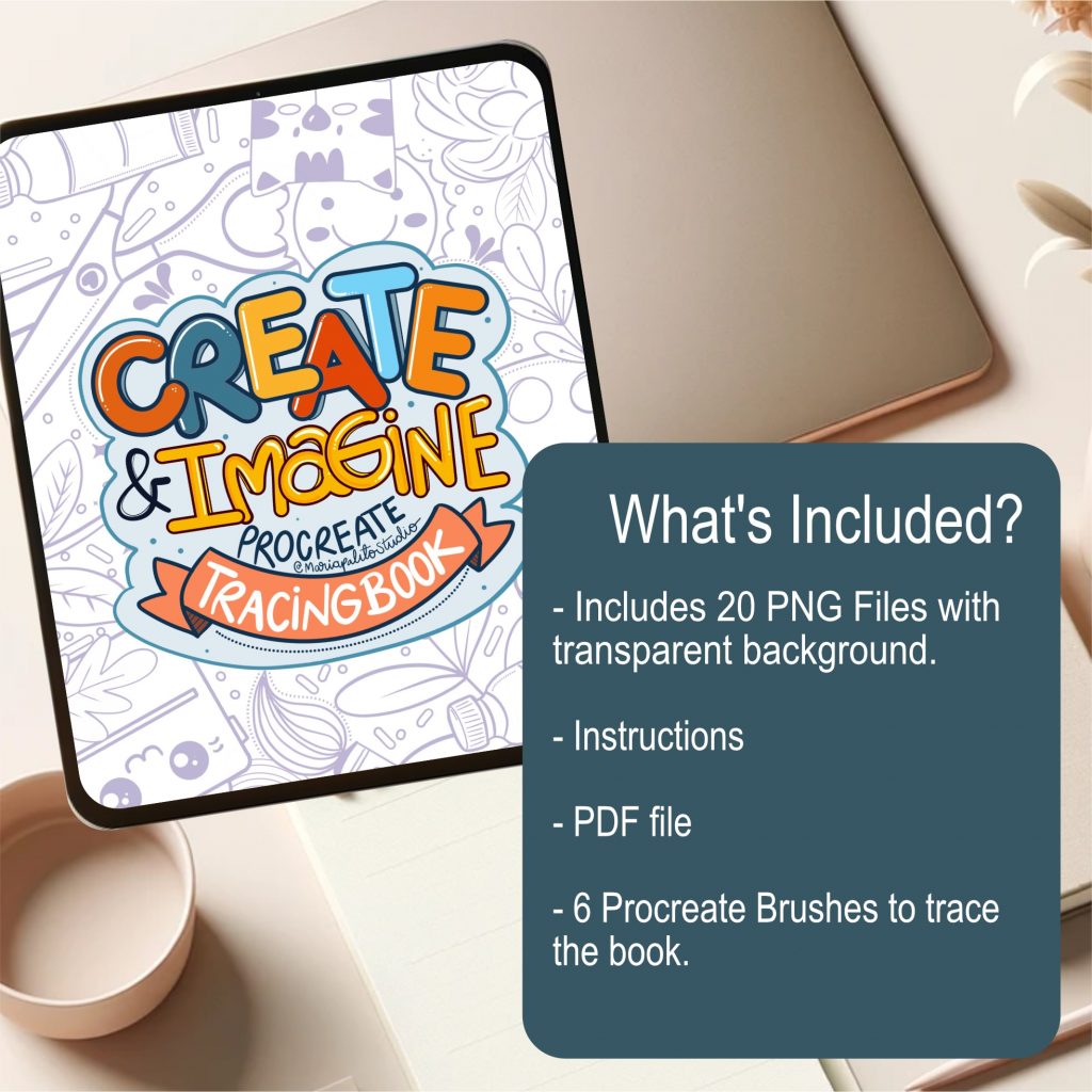 Procreate Tracing Book: Create & Imagine – 20 Pages M092 – MariaPalito ...